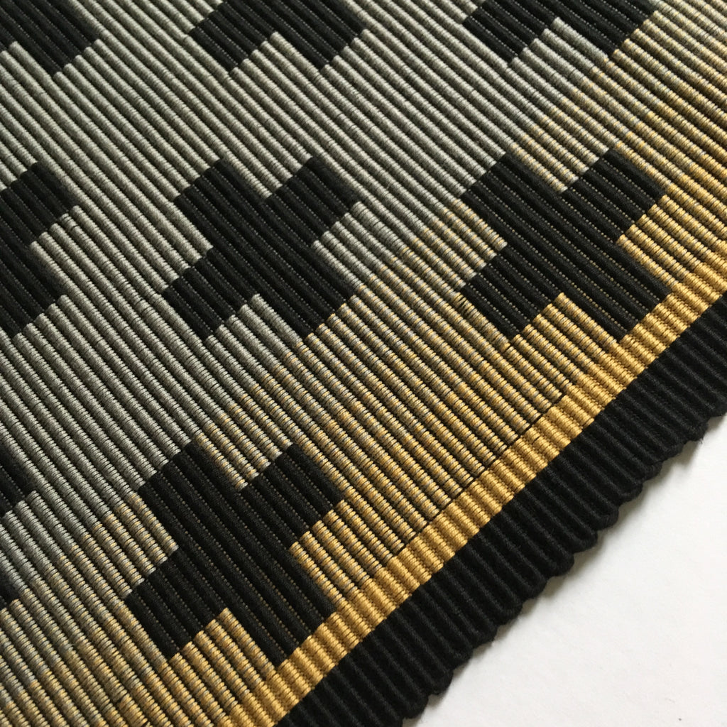 Silver and Gold Rep Table Runner – Hands to Work Textiles